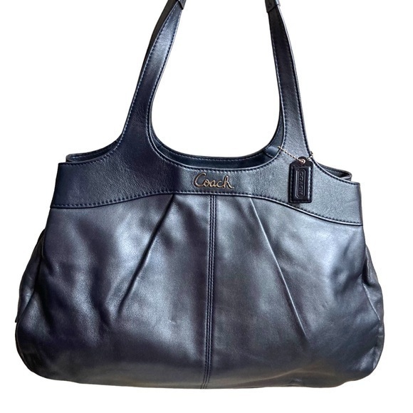 Coach | Bags | Coach Ashley Blue Shimmer Tote Bag | Poshmark